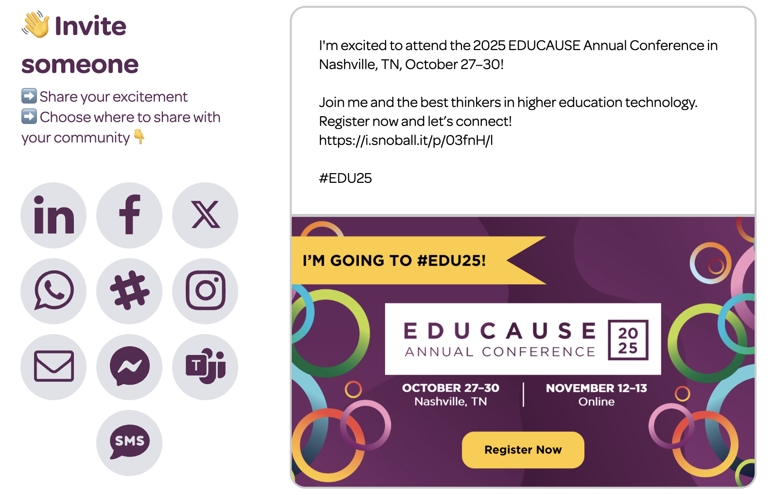 2025 EDUCAUSE Annual Conference | Attendee Details and Promotions ...